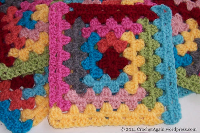 Log Cabin Granny Square – Crochet Again